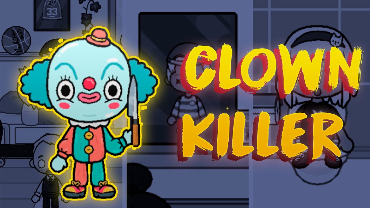 Clown maniac in our town 🤡🔪 Scary story 😵 Toca Boca 🌎 Toca Life World ...