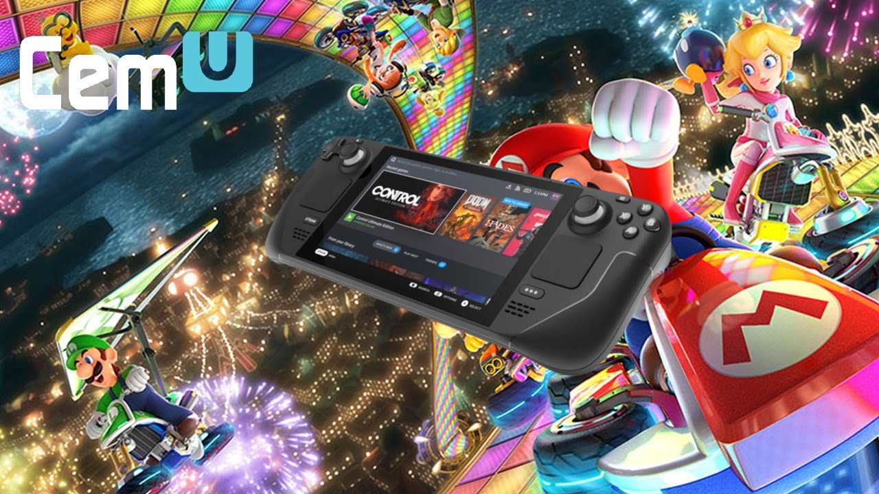 Mario Kart 8 Deluxe Steam Deck Gameplay Cemu - YouTube