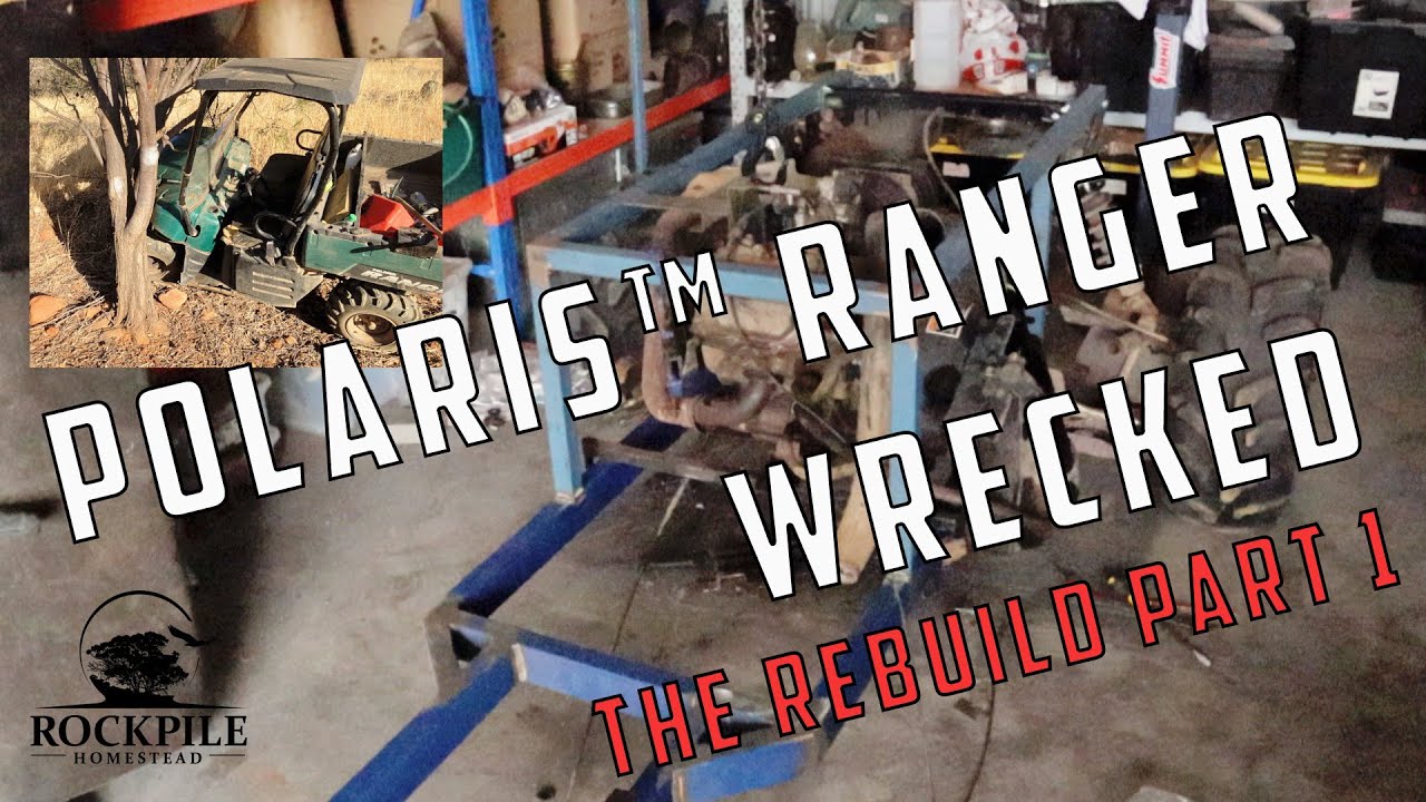 POLARIS 500 wrecked to reborn [Part 1] | The Polaris Ranger rebuild ...