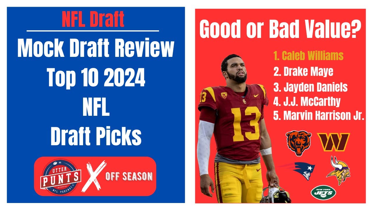 Mock Draft Review: Top 10 2024 NFL Draft Picks - YouTube