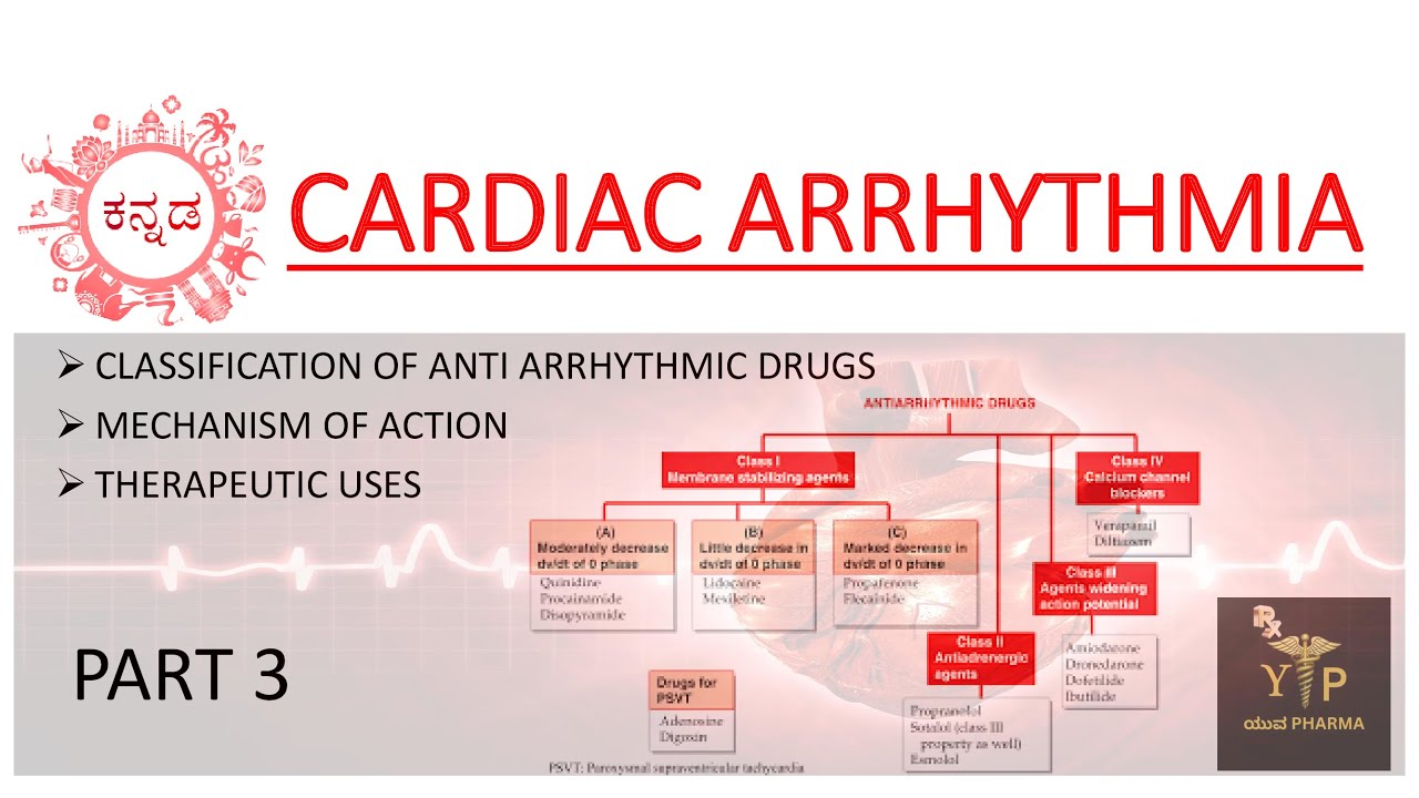 CARDIAC ARRHYTHMIA PART 3 l CLASSIFICATION AND MECHANISM OF ACTION OF ...