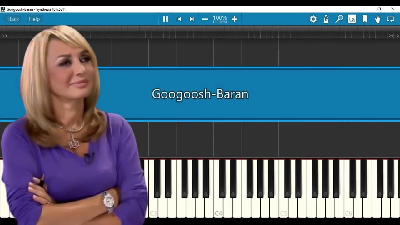 Googoosh Baaraan for Piano - How to play - YouTube
