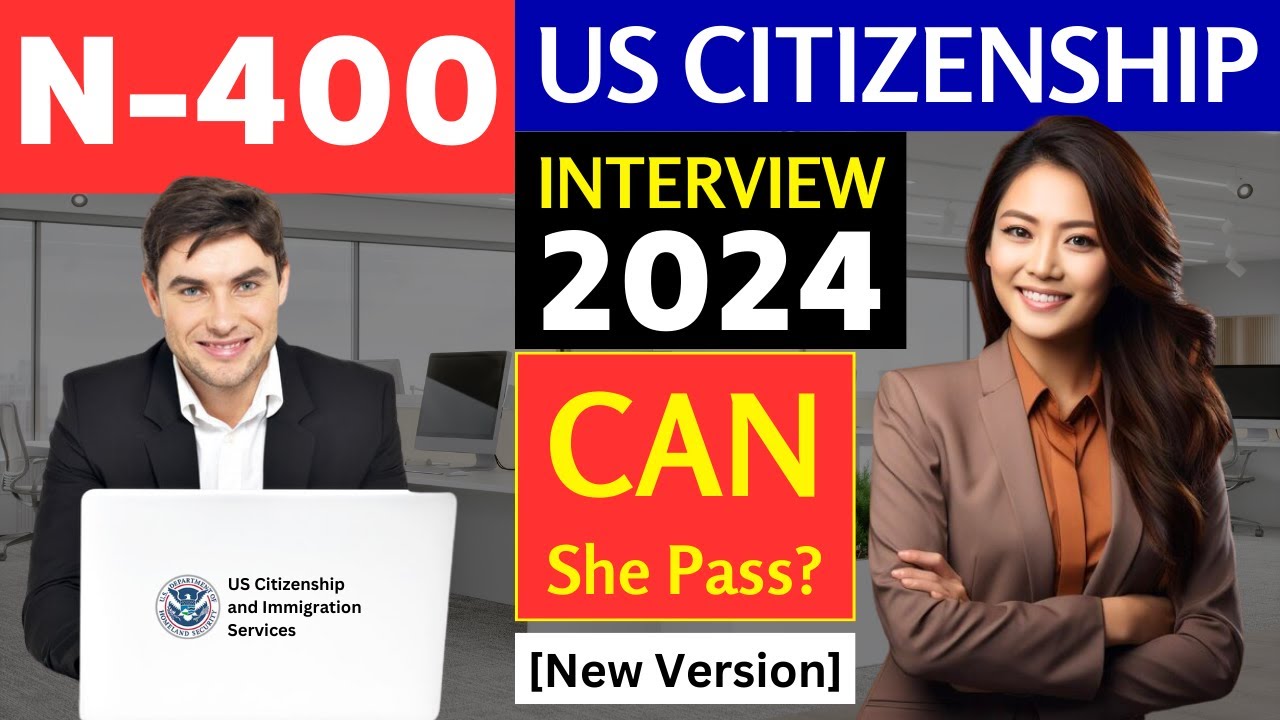 Real Interview of US Citizenship 2024 - N400 Naturalization Interview ...