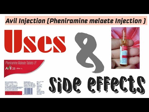 Avil Injection ( Pheniramine melaete Injection ) Uses , Mode of Action ...