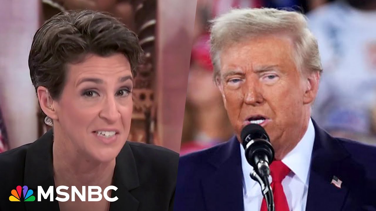 Maddow: Trump's belligerent behavior at campaign's end suggests mental ...
