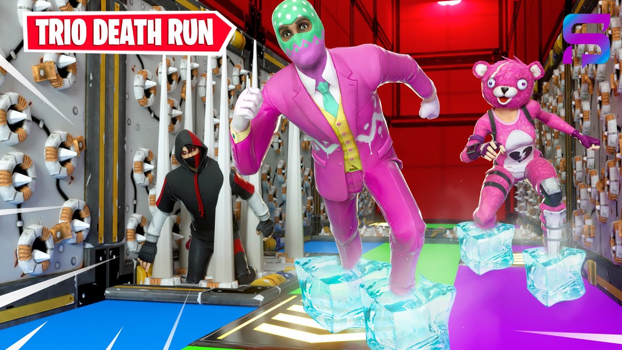 Trio DEFAULT DEATH RUN Race....Fortnite Seasons Gaming - YouTube