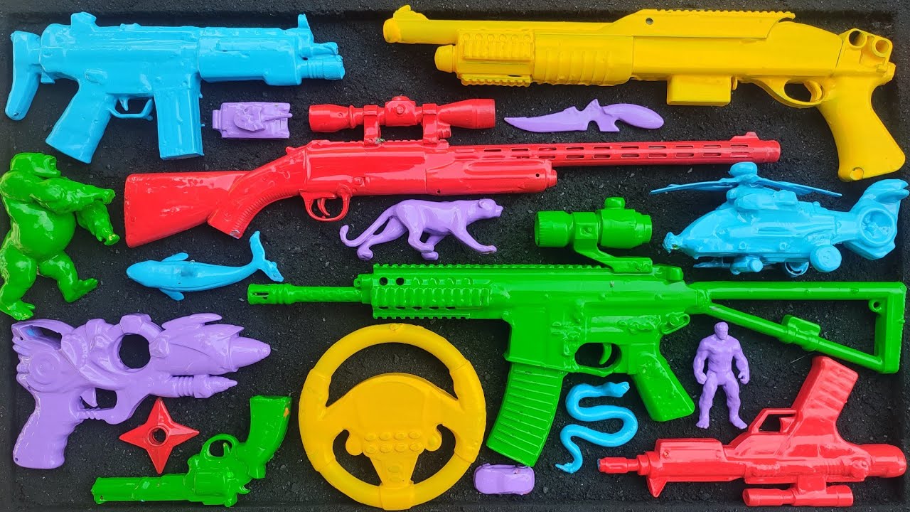 Cleans Shotgun, AK47, Sniper Rifle, Glock Pistol, Cowboy PSTL, Assault ...