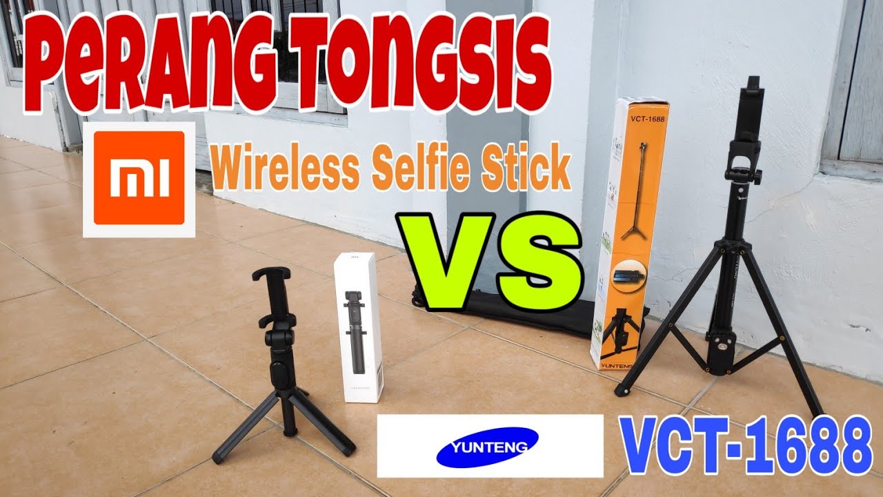 Perang Tongsis : Xioami Wireless Selfie Stick VS Yunteng VCT-1688 - YouTube