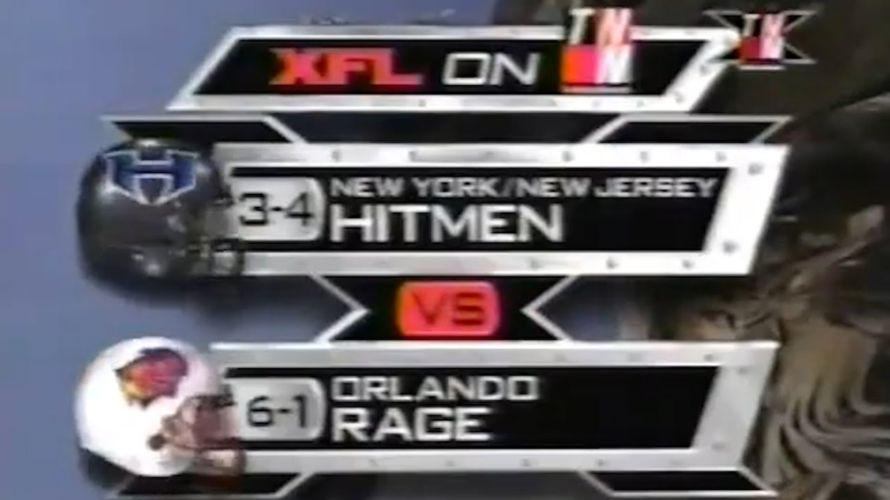 XFL 2001 - Week 8, Game 3 - NY/NJ Hitmen at Orlando Rage - YouTube