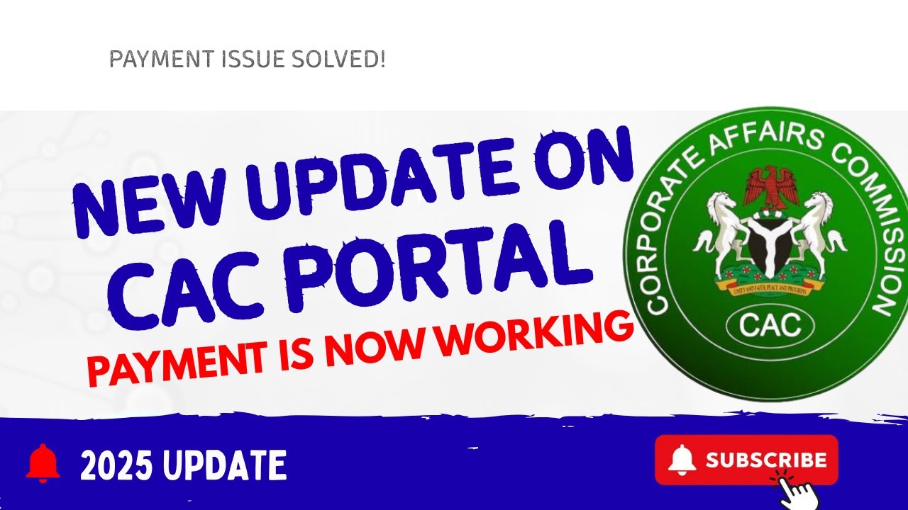 💼 How to Fix CAC Portal Payment Issue 2025 | New Working Update ...