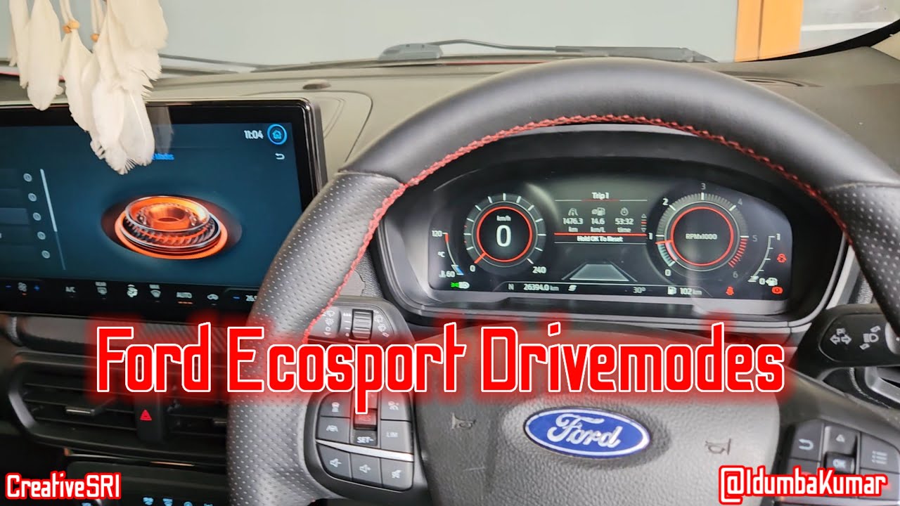 Ford Ecosport Drive Modes for Fully Digital cluster. - YouTube