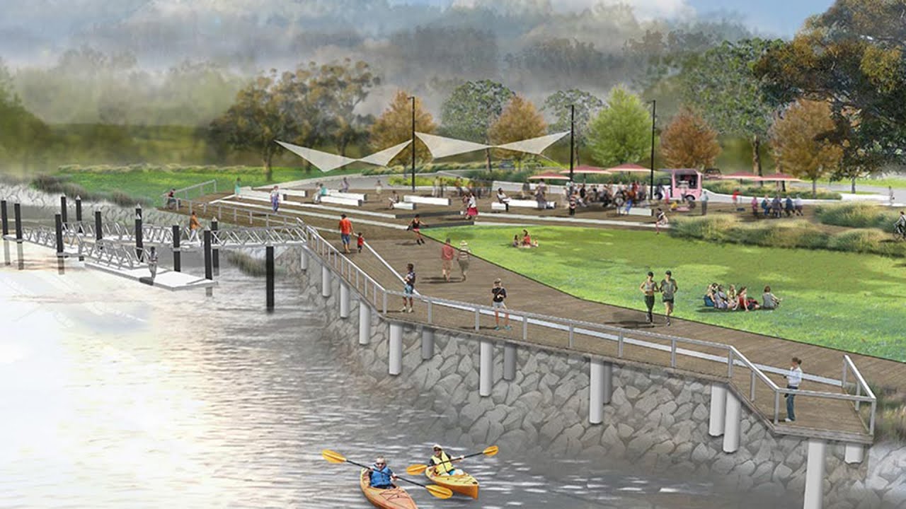 Riverside project takes shape - YouTube