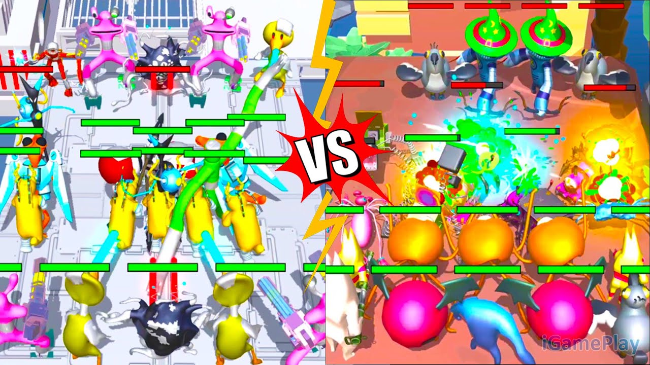 Color Friend 100 Doors Vs Ban Ban Fight Horror Garten ⭐ Merge Simulator ...