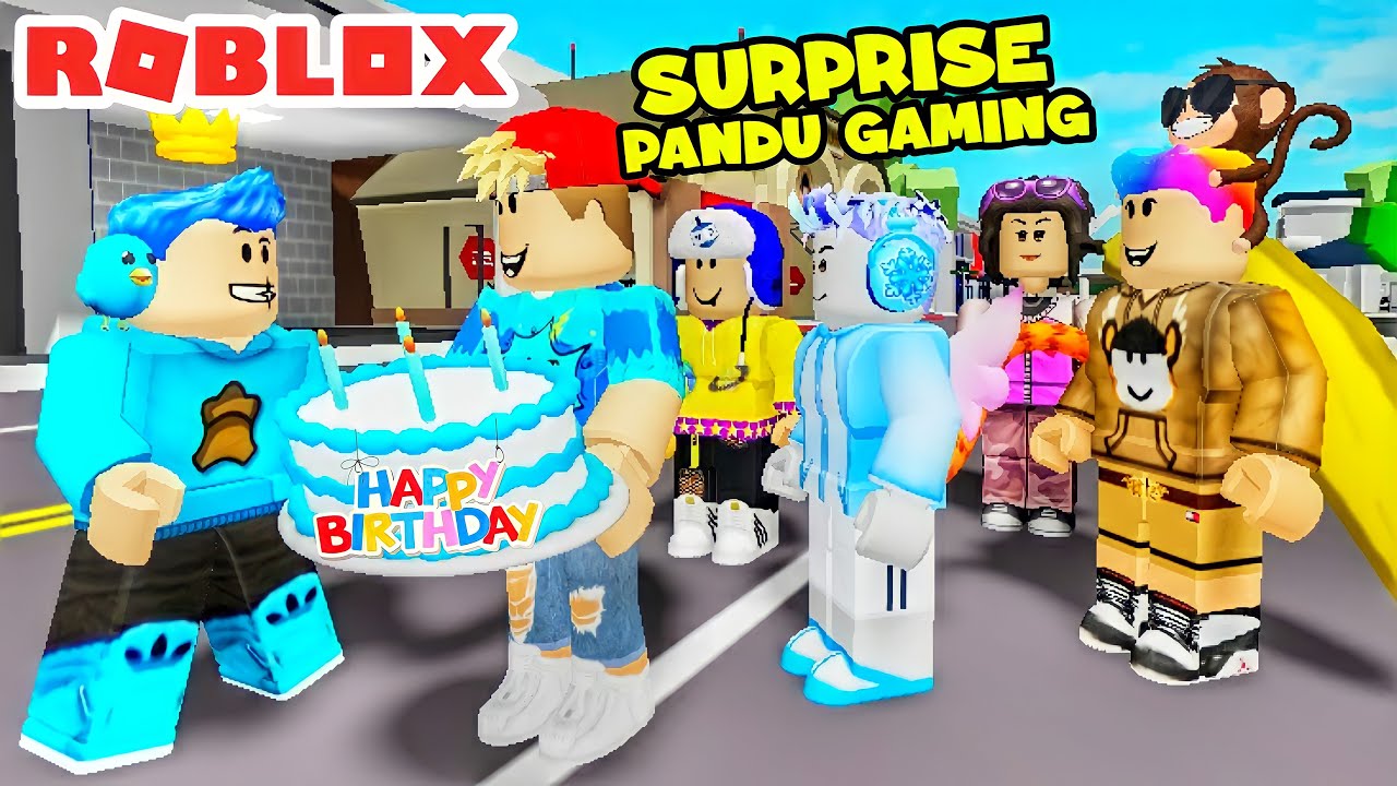 SURPRISE ULANG TAHUN PANDU GAMING (BROOKHAVEN) ROBLOX INDONESIA - YouTube