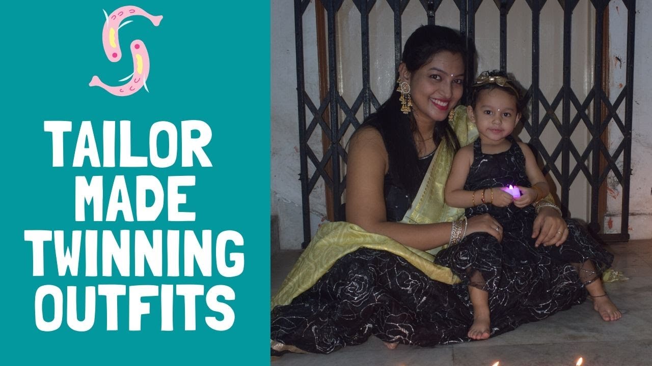 TWINNING OUTFITS FROM OLD SAREES, SUIT , FABRIC || ETHNIC OUTFIT IDEAS ...