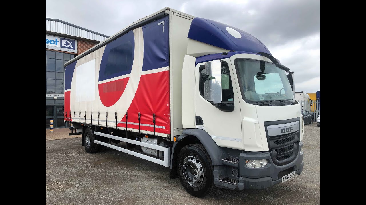 DAF LF250 18-TONNE *EURO 6* CURTAINSIDER 2014 - EY64 SXB - YouTube