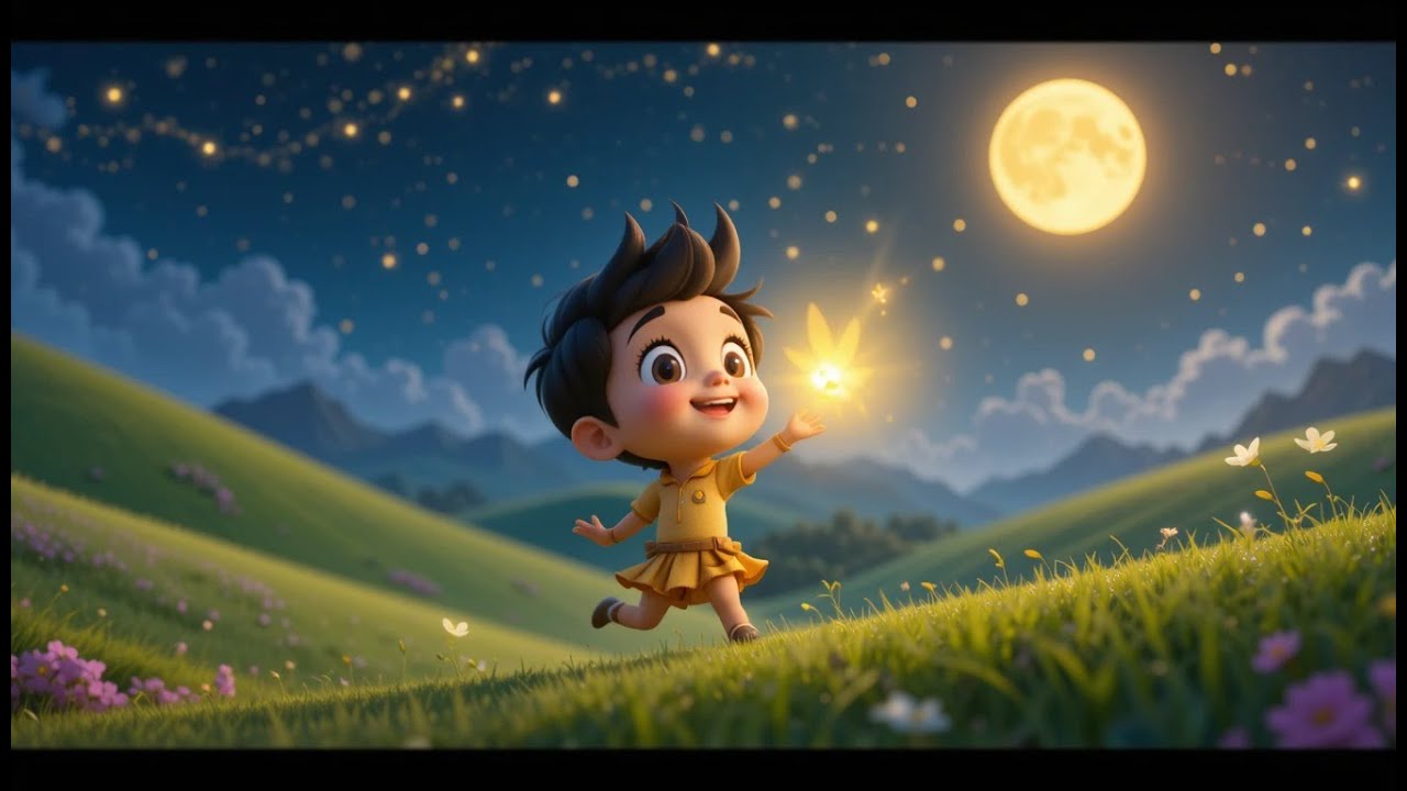 Let’s Chase the Firefly and Count the Stars Rhyme Song | Popular ...