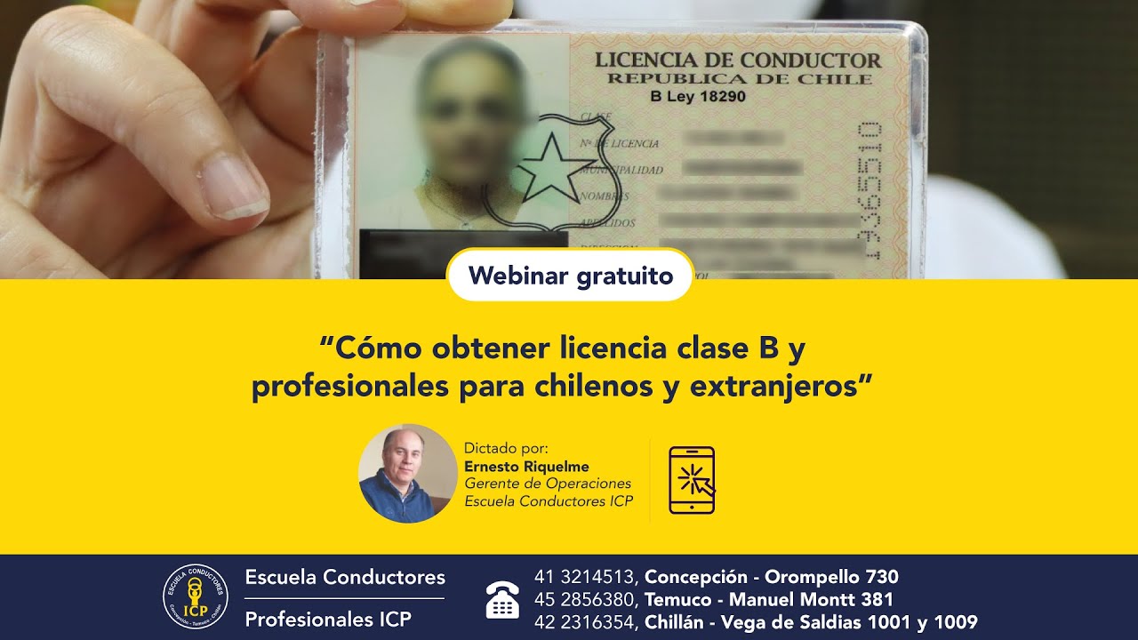 CÓMO OBTENER LICENCIA DE CONDUCIR CLASE B Y PROFESIONAL PARA CHILENOS Y ...