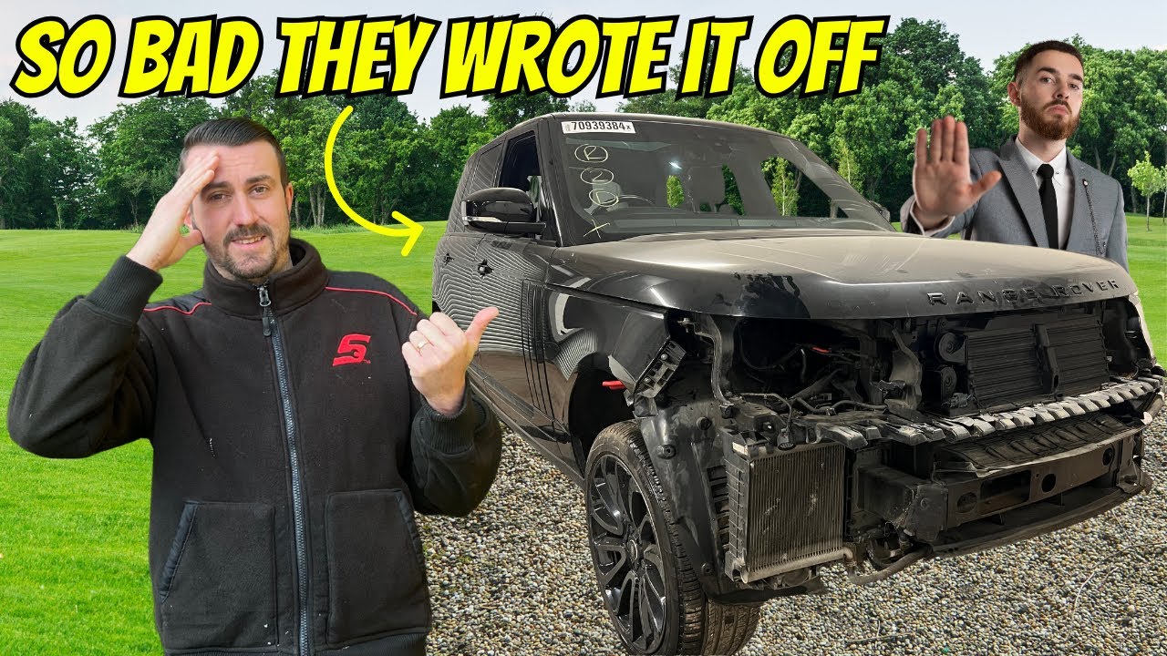 REPAIRING MY CHEAP RANGE ROVER THATS CRASHED DAMAGED - YouTube