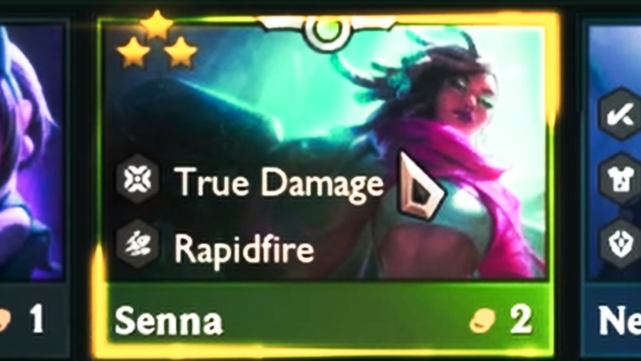3 Star Senna With 7 True Damage Comp Gameplay tft set 10 - YouTube