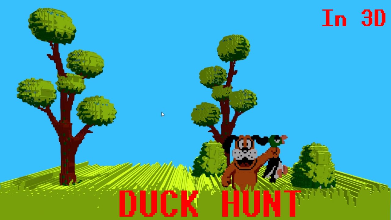 Duck Hunt(1984) | Classic Retro in 3D | 3DNes emulator | 4K 60 Fps | # ...
