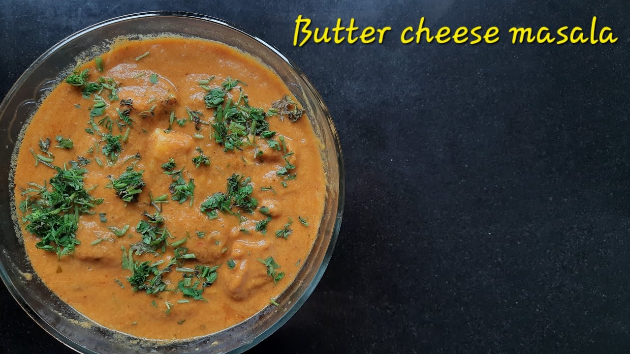 Butter cheese masala | Easy recipe | Creation of Manisha - YouTube