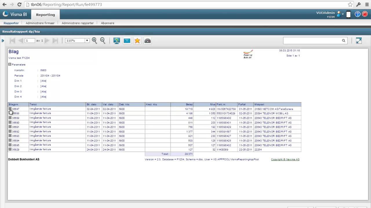 Nexima Byrårapporter for Visma Rapportering på Web og mobil - YouTube