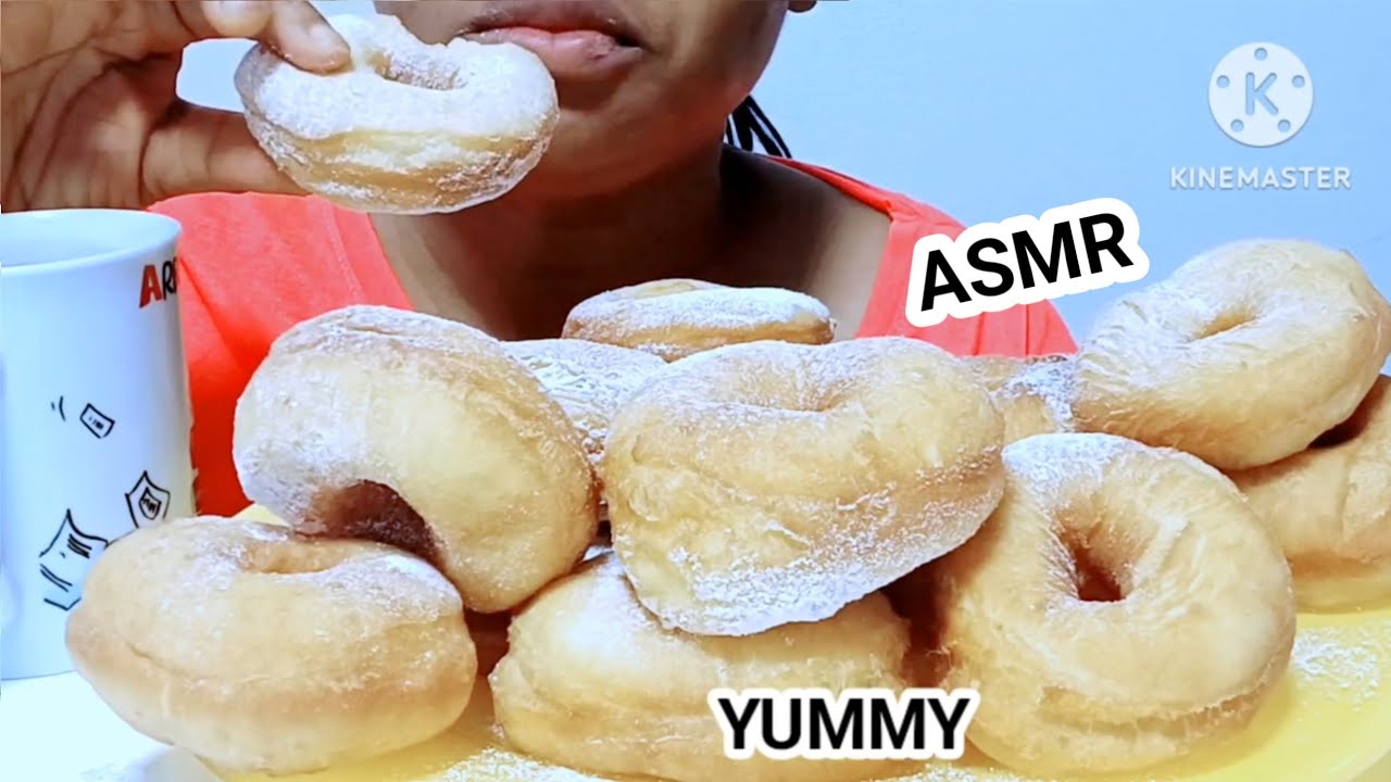 ASMR EATING SOFT DOUGHNUTS 🍩 |EATING SOUNDS |NIGERIA FOOD MUKBANG - YouTube