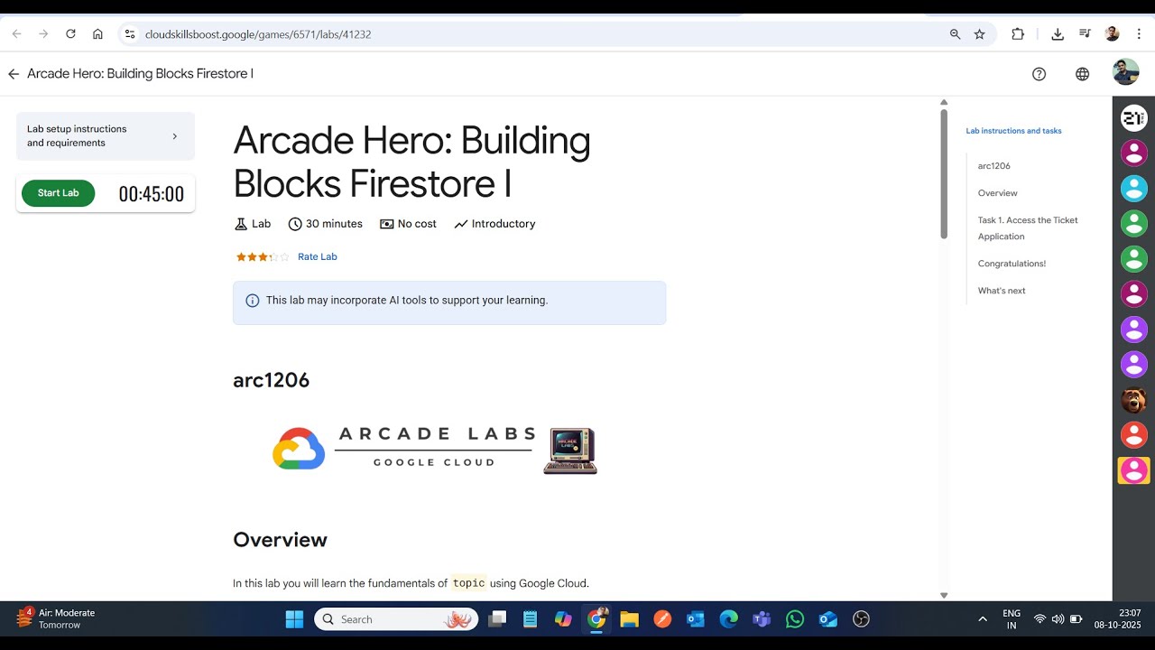 Arcade Hero: Building Blocks Firestore I || Lab Solution || Google Cloud Arcade 2025 - YouTube