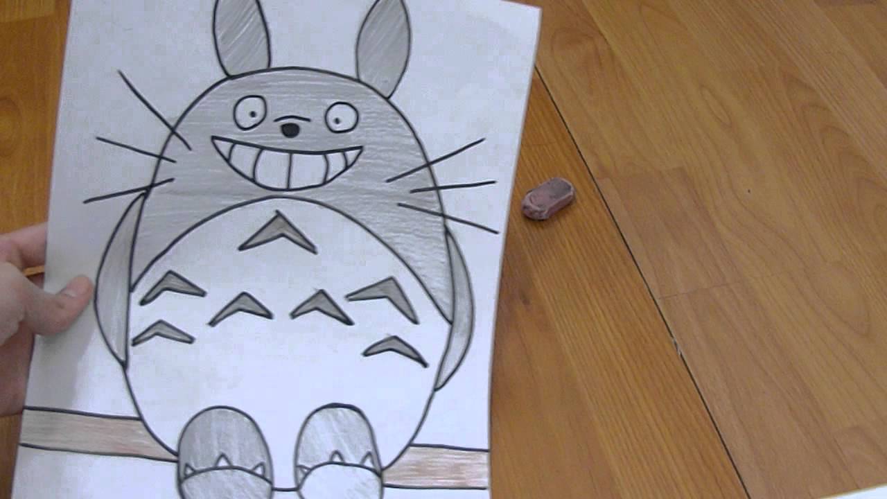 How to (Part 2) : Draw Totoro Fine line and colors! - YouTube