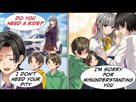 [Manga Dub] I thought the rich girl was a snob, but I was wrong [RomCom]
