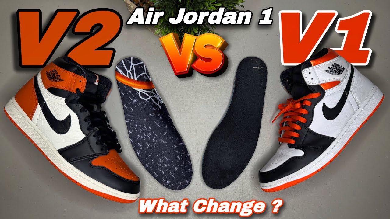 Jordan 1 V1 🆚 V2, Which Are The Improvements? - YouTube