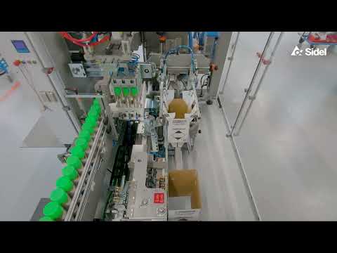 Case packers for aerosols and sprays | Sidel - YouTube