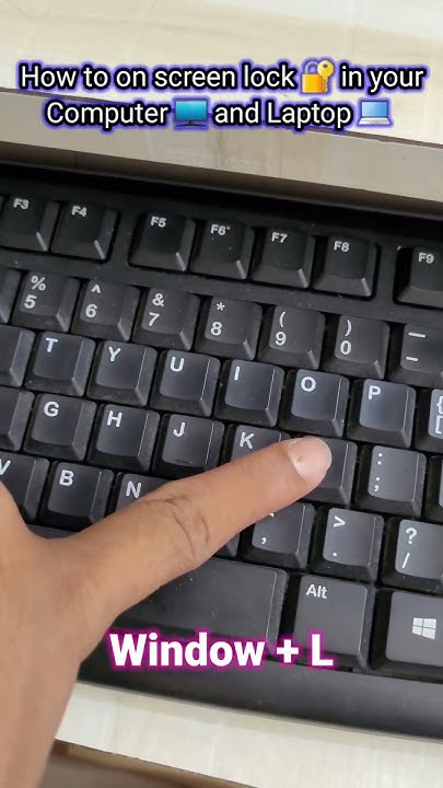 How to on screen lock 🔐 in your Computer 🖥 and Laptop 💻 #shortcutkeys # ...