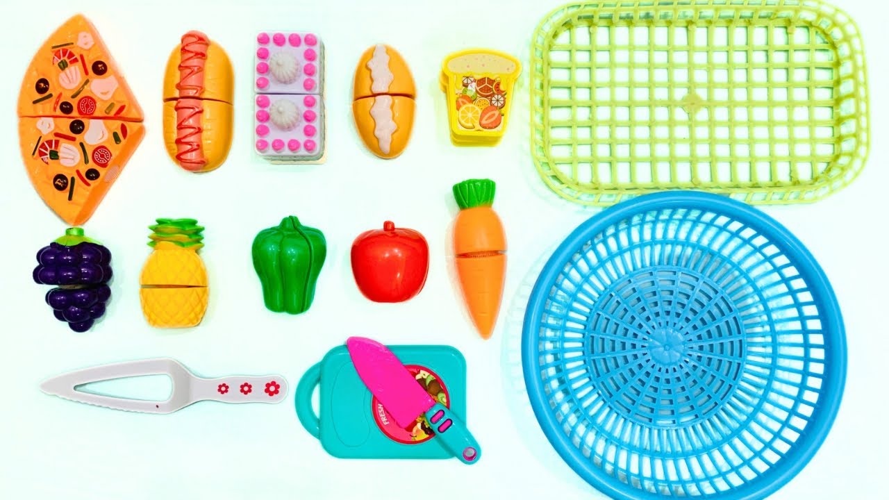 5 minutes Satisfying Unboxing and Cutting Plastic Fruits & Vegetables ...