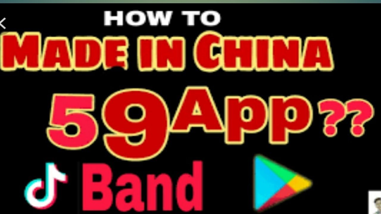 tiktok or 59 Chinese app band - YouTube