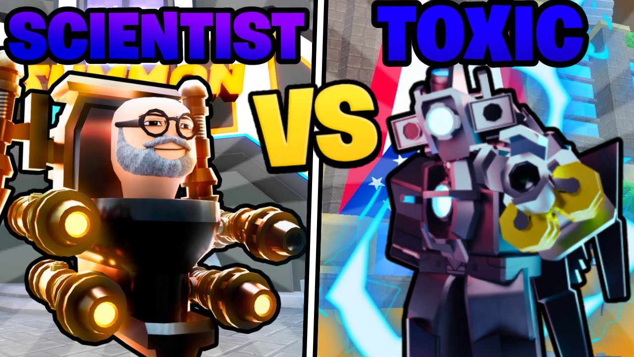 SCIENTIST MECH VS TOXIC UPGRADED TITAN CAMERAMAN! (Toilet Tower Defense ...