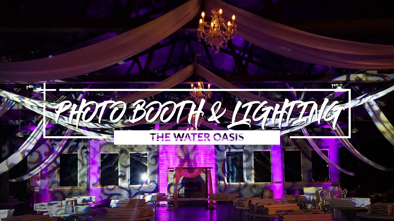 Wedding Lighting T12 Photo Booth with a Sideshow Oregon Wedding - YouTube