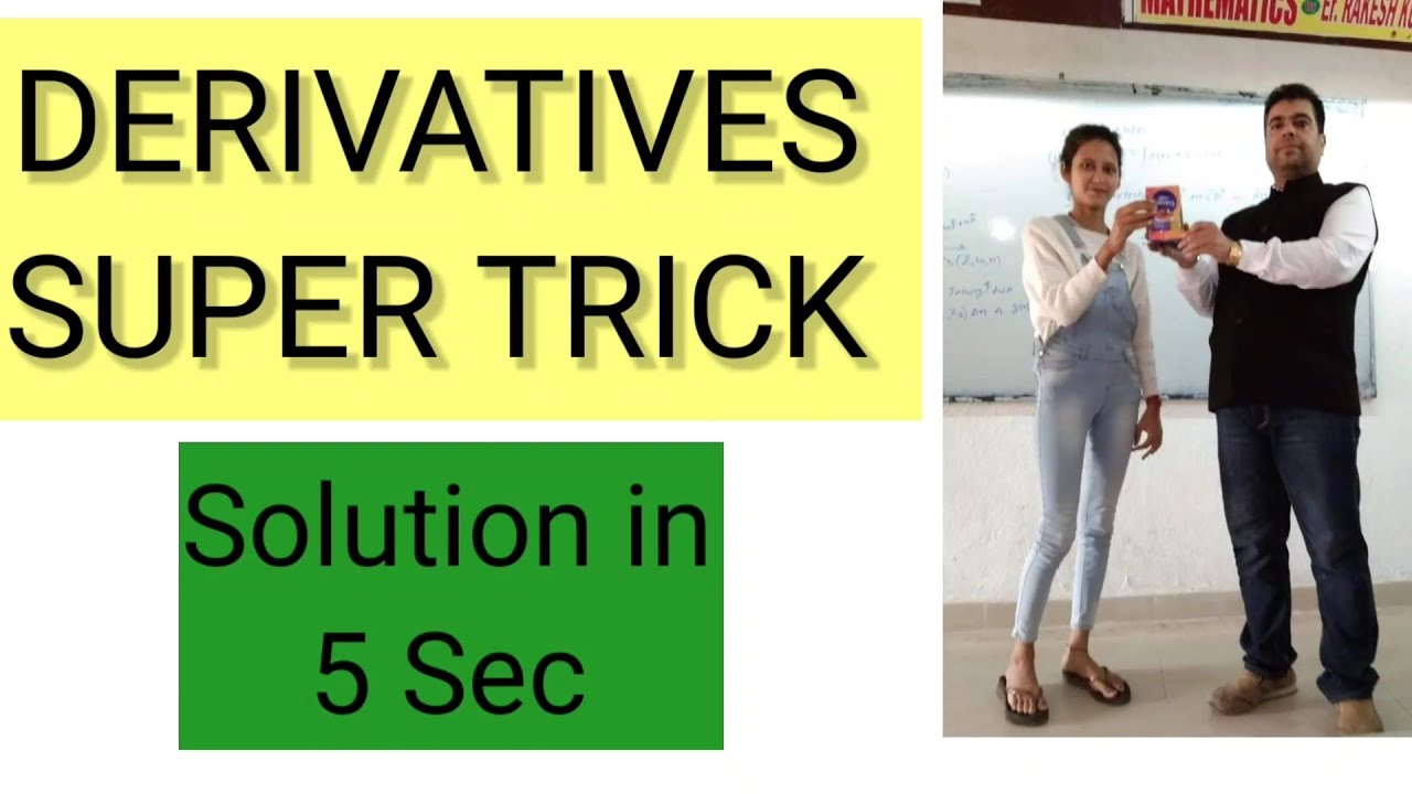Super Shortcut Tricks Differentiation | DERIVATIVES |JEE | NDA | Class ...