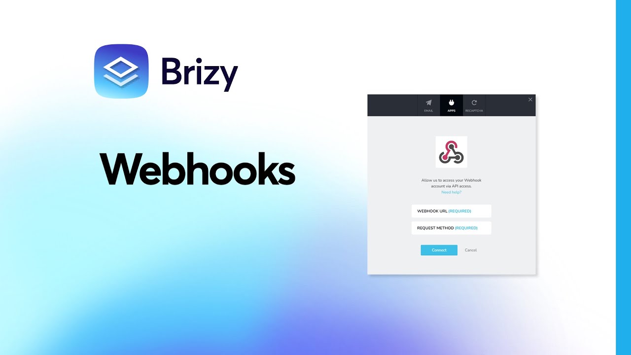 Add Your Custom WEBHOOKS to Brizy with Ease - YouTube