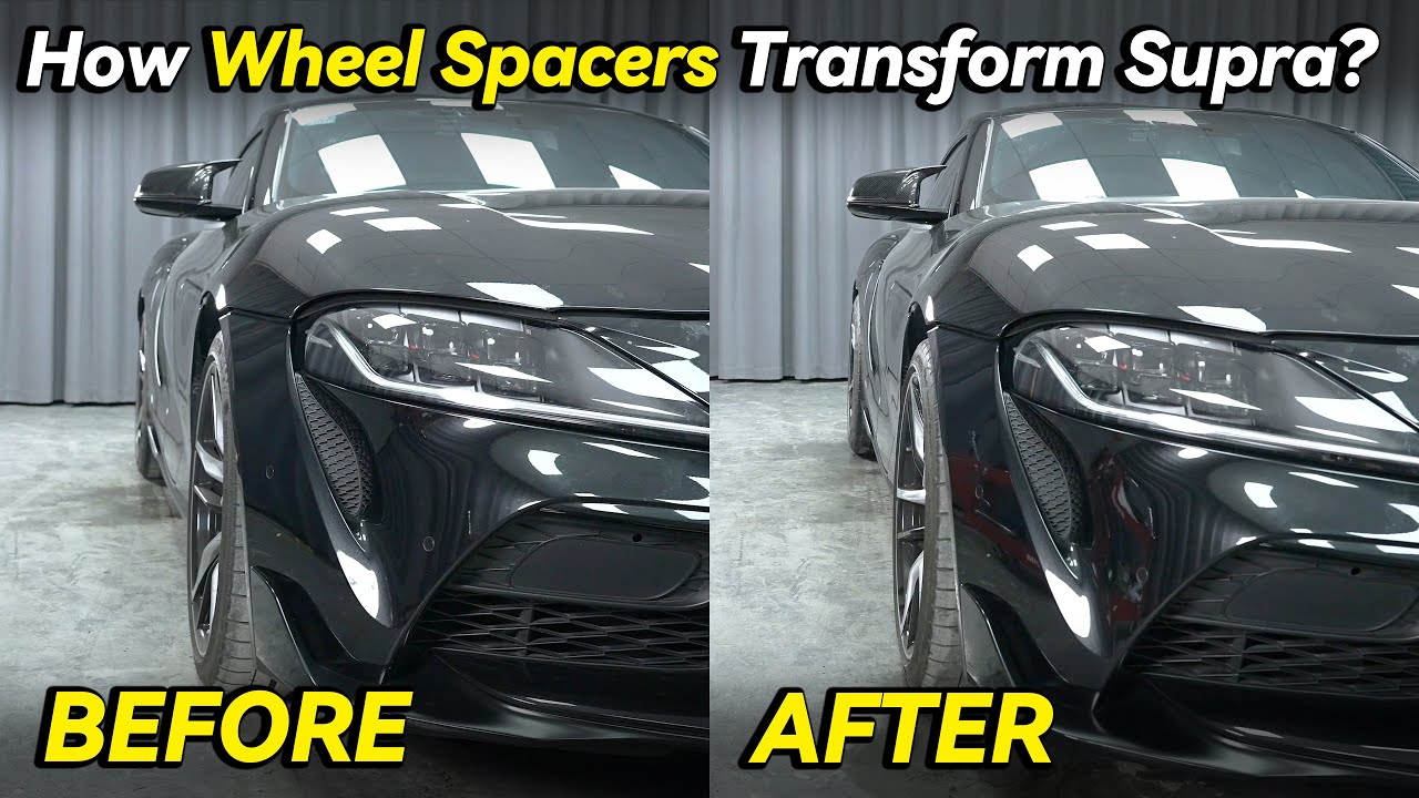 How Wheel Spacers Transform Supra? - BONOSS Toyota Wheel Spacers Before ...