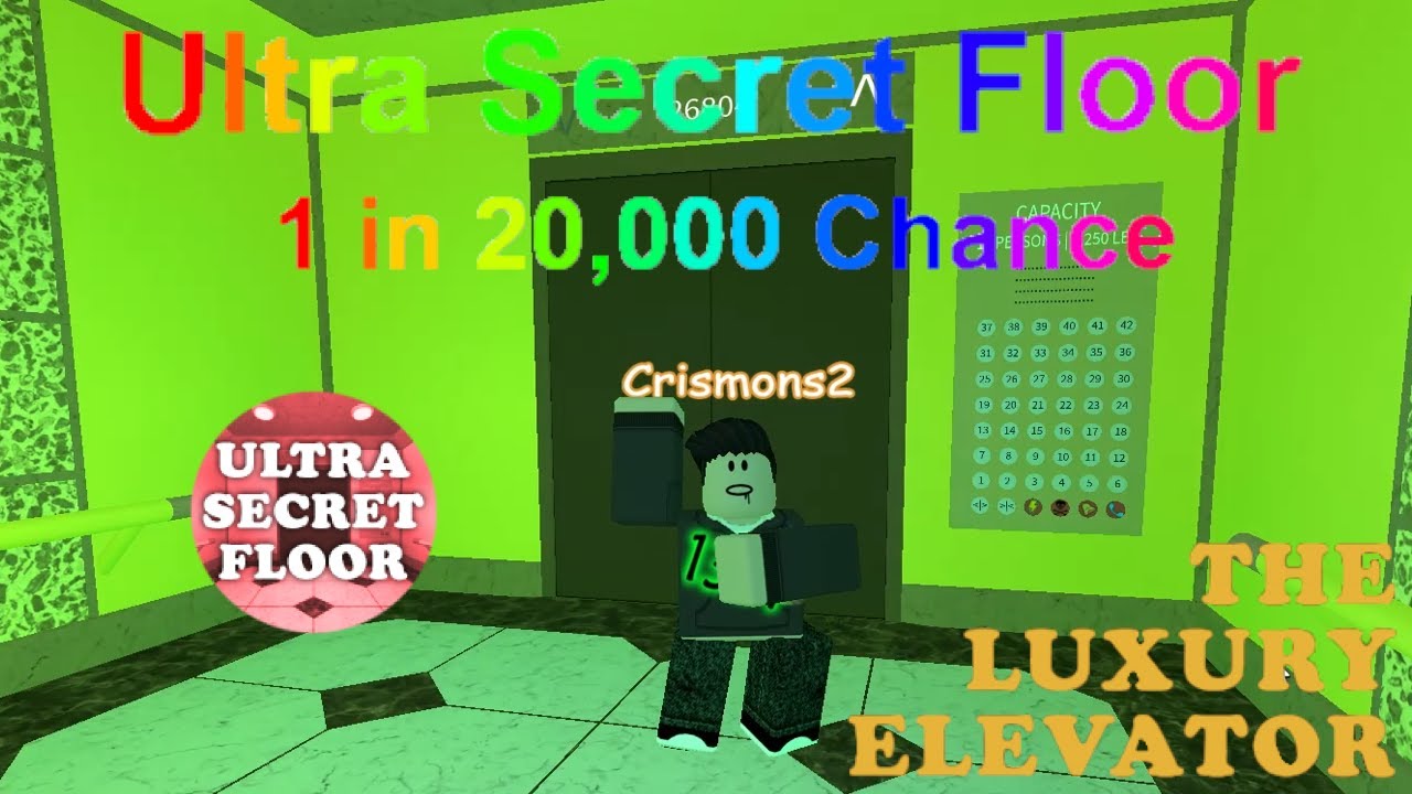 The Luxury Elevator / Ultra Rare Secret Floor (1 in 20K Chance) - YouTube