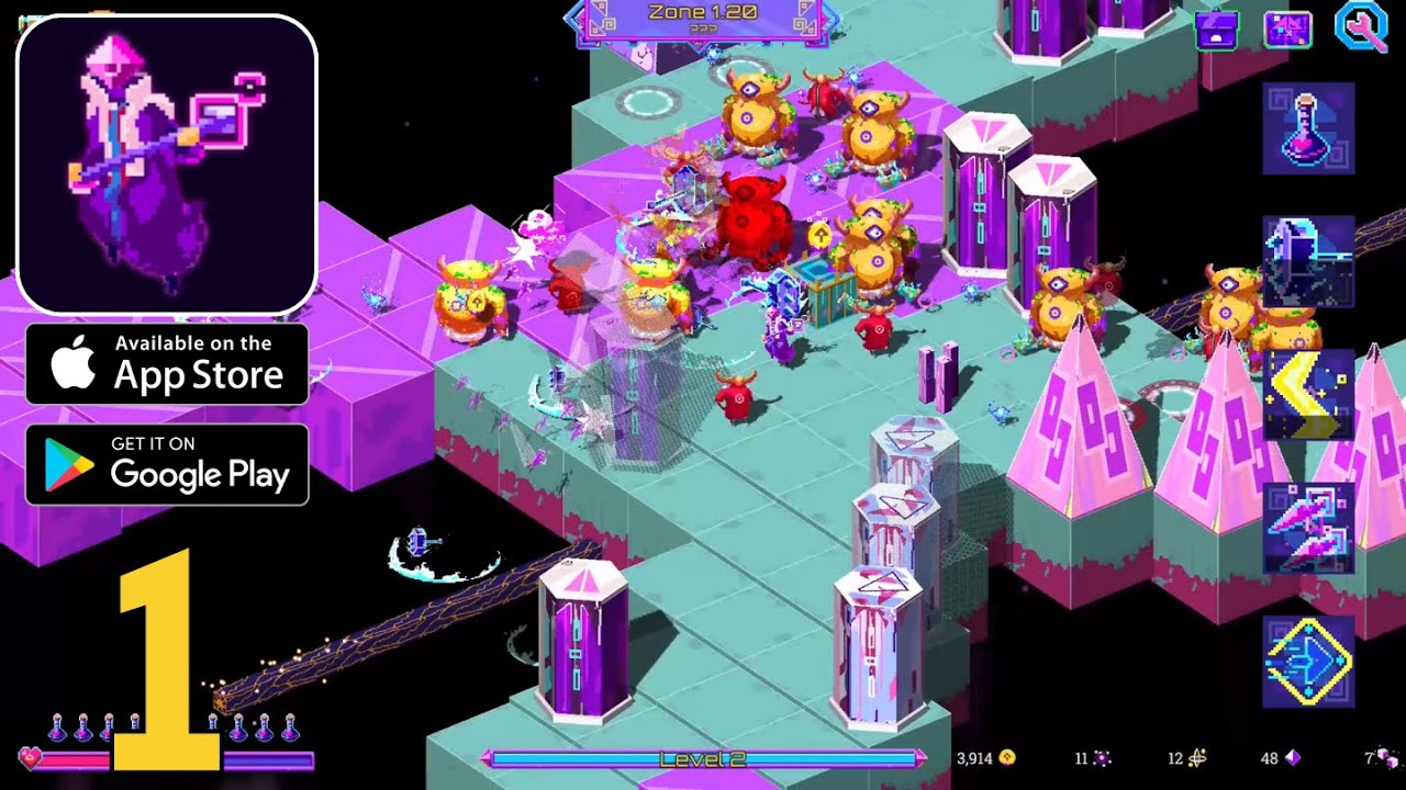 Neon Spellstorm | Gameplay Walkthrough Part 1(Android, iOS) - YouTube