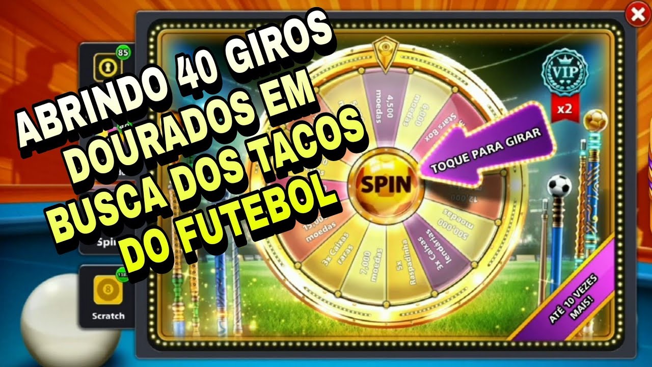 Abrindo 40 Giros Dourados (Golden Spin) em Busca dos Tacos de Futebol ...