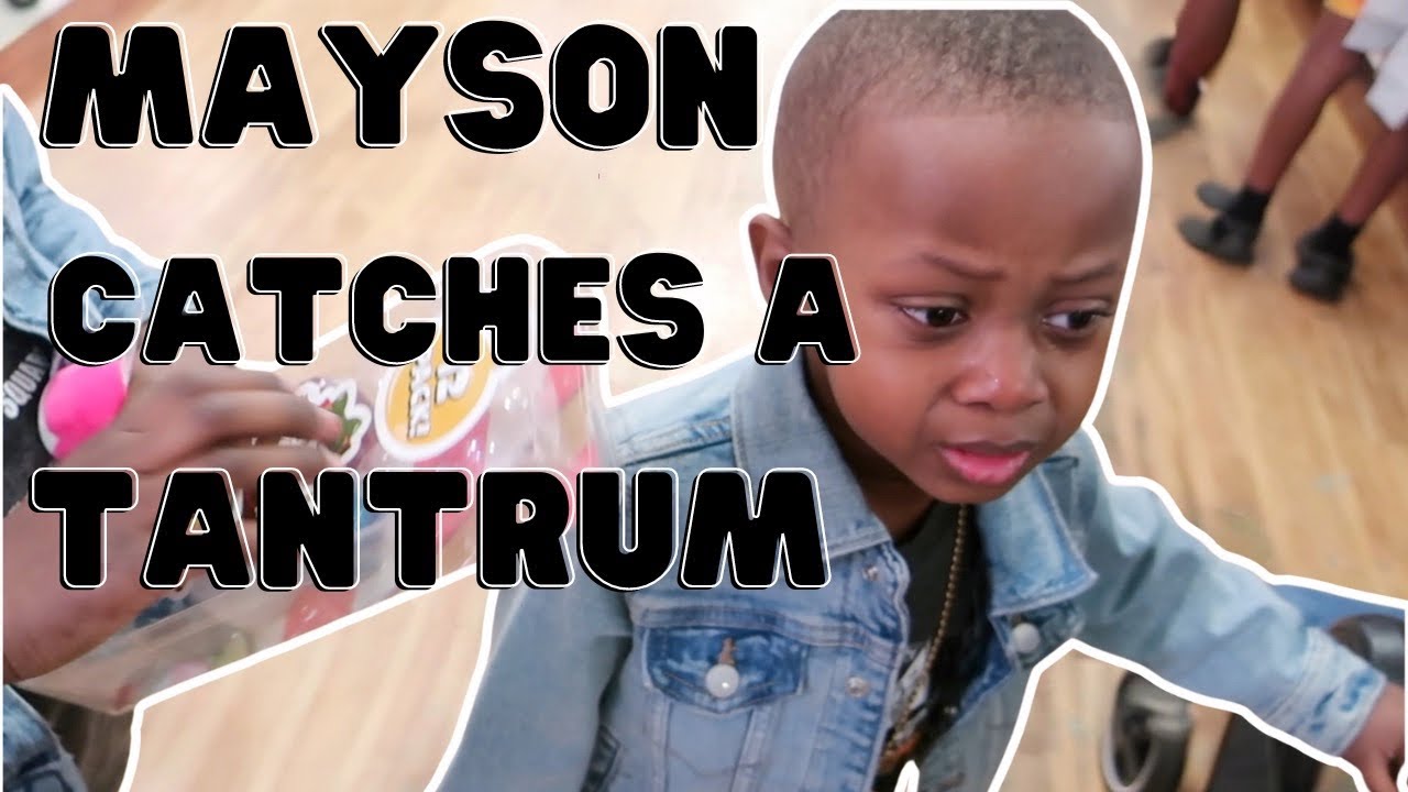 FAMILY VLOG| Mayson catches a tantrum in the store - YouTube