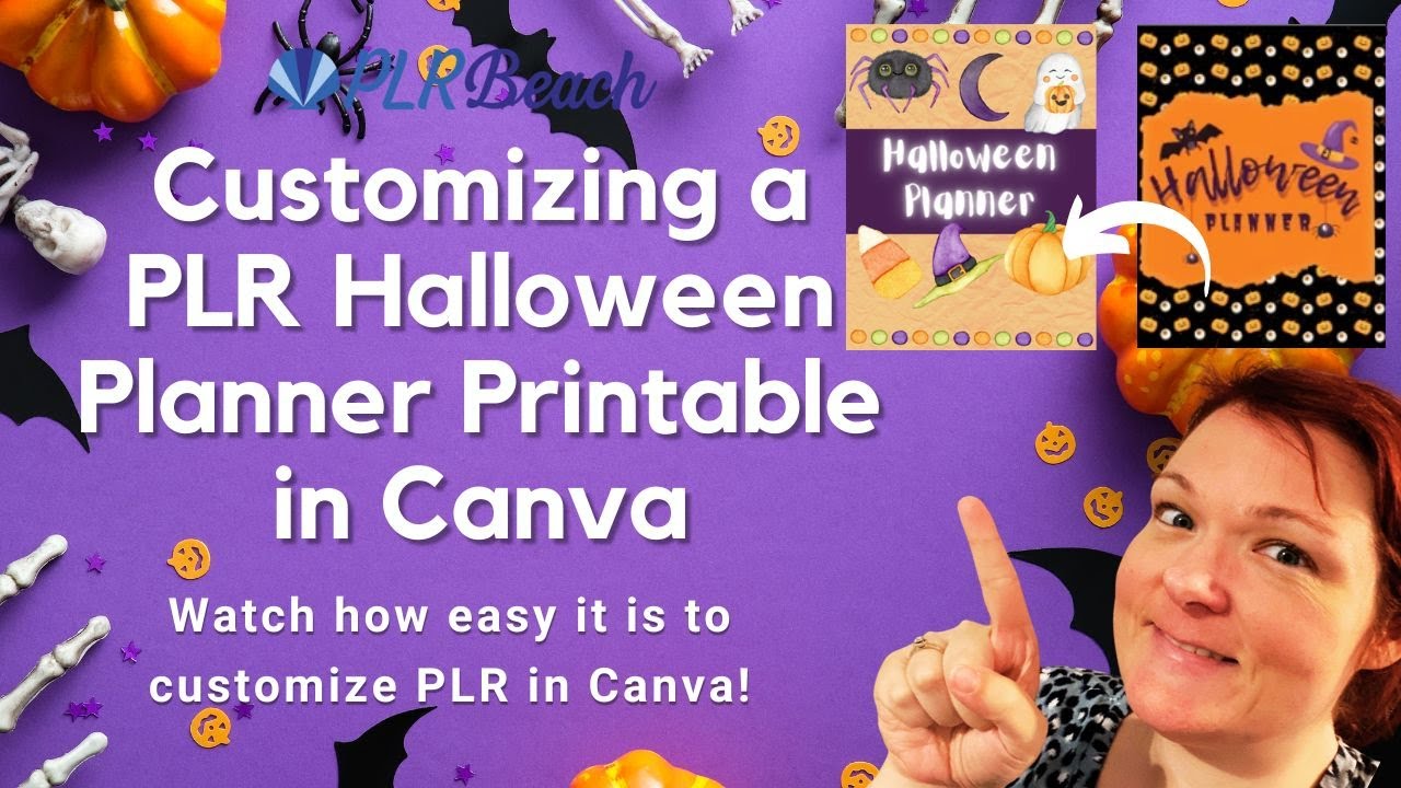 Customizing a PLR Halloween Planner Printable in Canva | Easy PLR ...