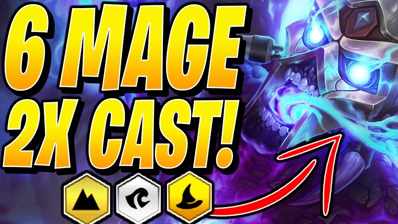 6 MAGE is META! (100% DOUBLE CAST!) - Teamfight Tactics TFT 10.2 ...