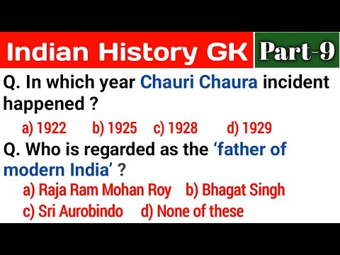 Indian History GK || Indian History GK Questions And Answers in English ...