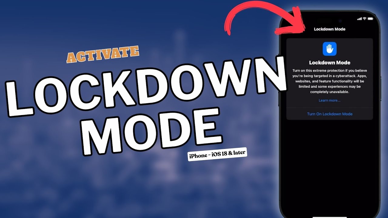 How to Activate Lockdown Mode on iPhone (iOS 18 - UPDATED) - YouTube