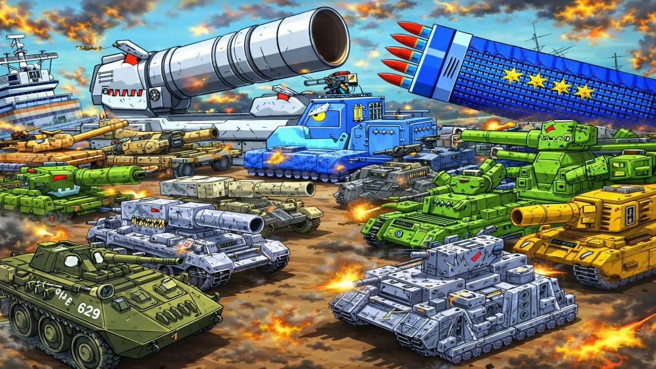 Transformers Tank - GIANT ROCKET HEAVY VS NUCLEAR BEASTS! | Cartoon ...